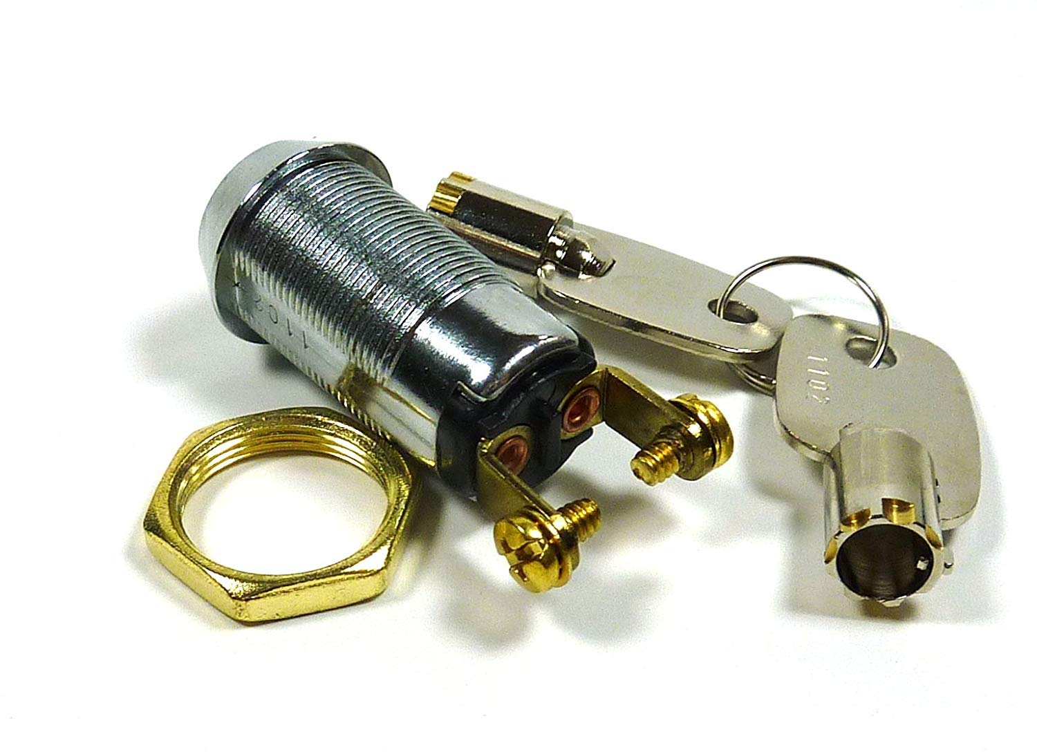 Philmore 5/8" On/Off Key Switch Lock SPST Key Removable On Or Off With ...