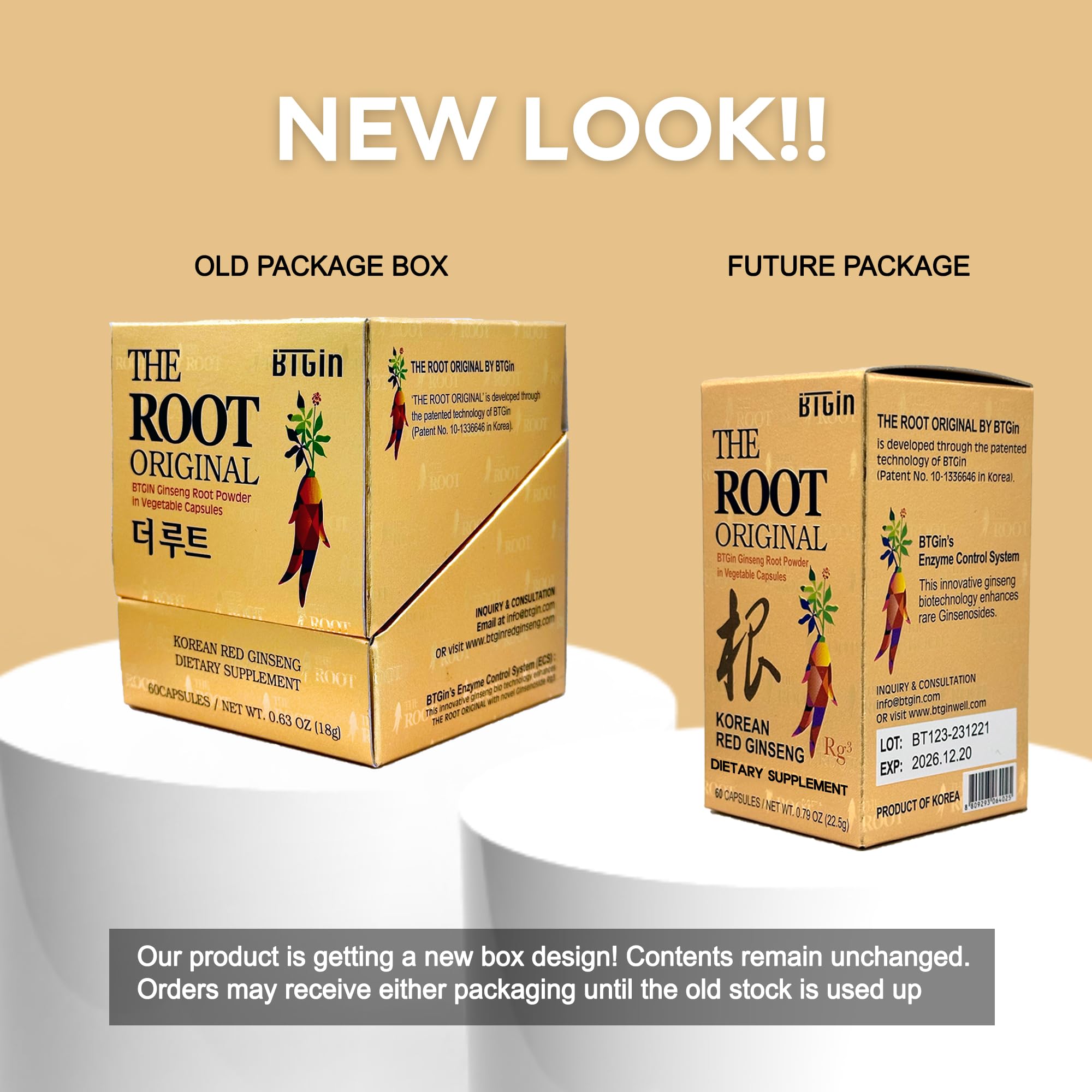 Mua BTGIN Korean Red Ginseng Capsules, Natural Energy Supplements The ...
