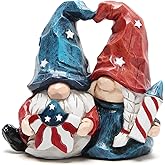 Amazon.com: Hodao 4th of July Gnomes 2.25" Inch Patriotic Gnome Resin Scandinavian Figurines for ...