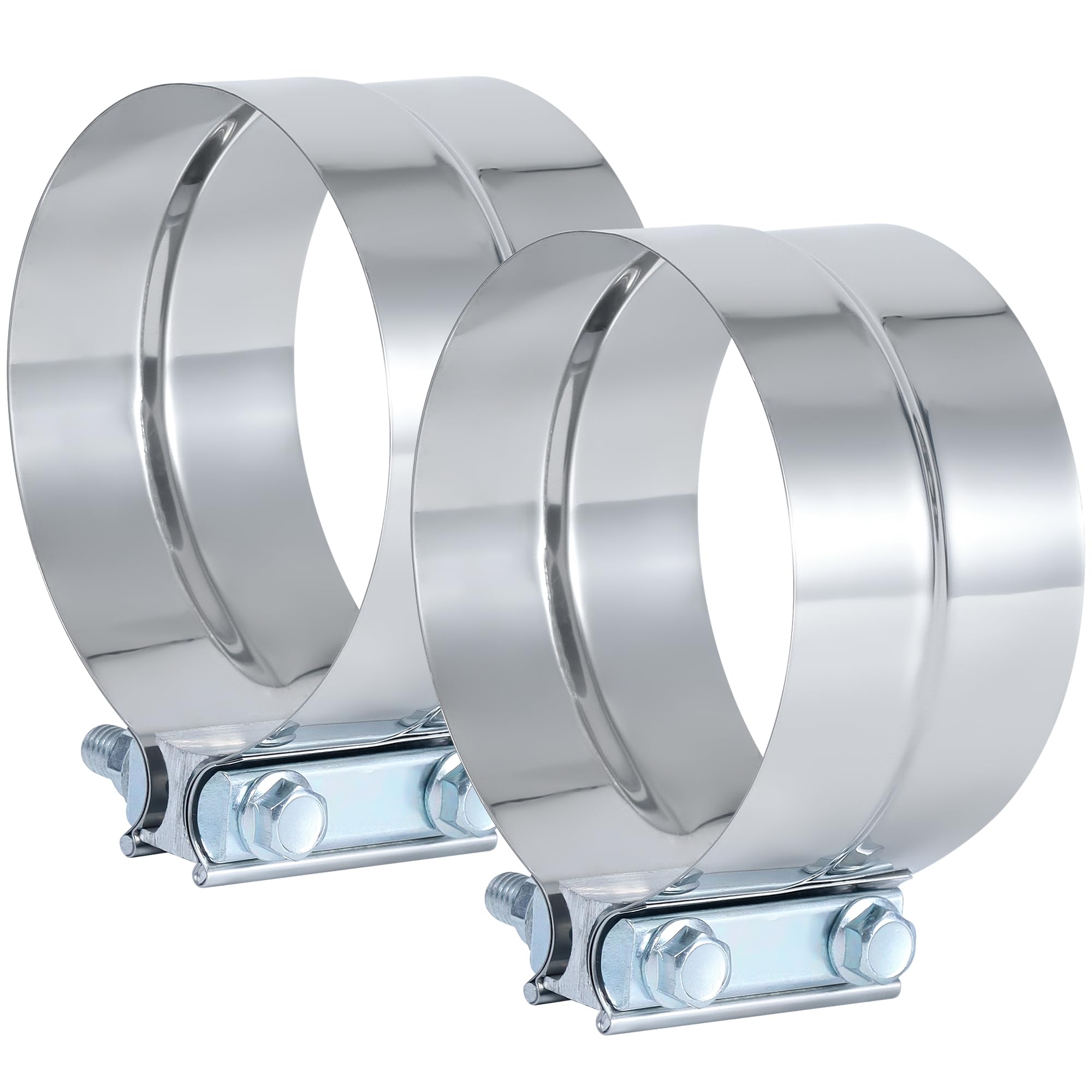 Vitonsbay 4 Inch Exhaust Clamp,4 In Lap Joint Exhaust Band Clamp Sleeve ...