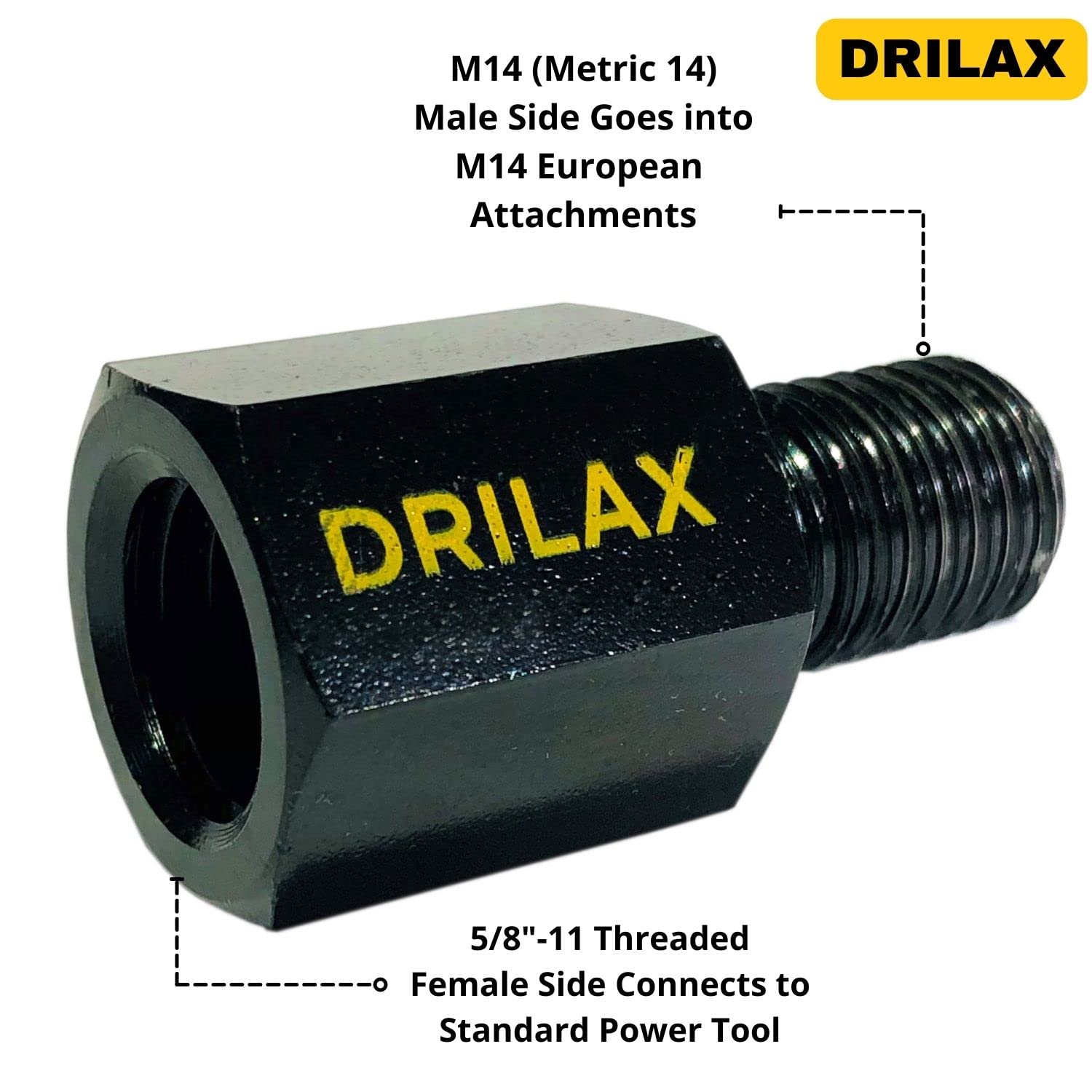 Mua Angle Grinder Attachment M14 Adapter 5/8 inch 11 Female to M14 Male ...