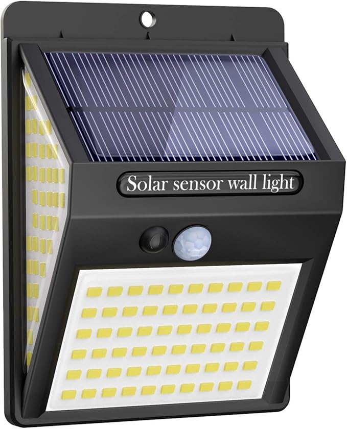 140LED Solar Security Lights Outdoor, Litogo Solar Motion Sensor Lights ...