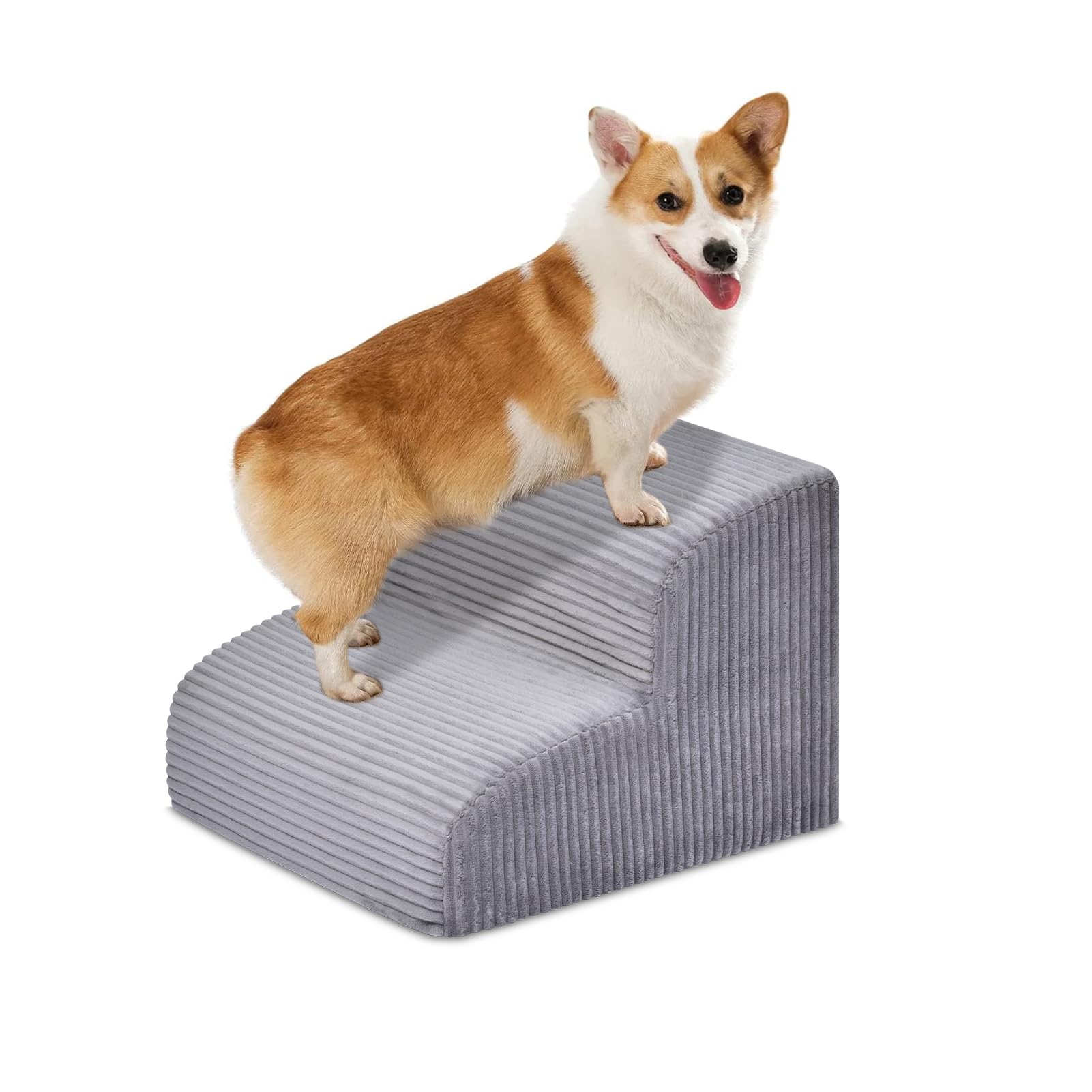 Yiruka Dog Stairs Steps for High Bed - 2 Steps Pet Steps for Small Dogs ...