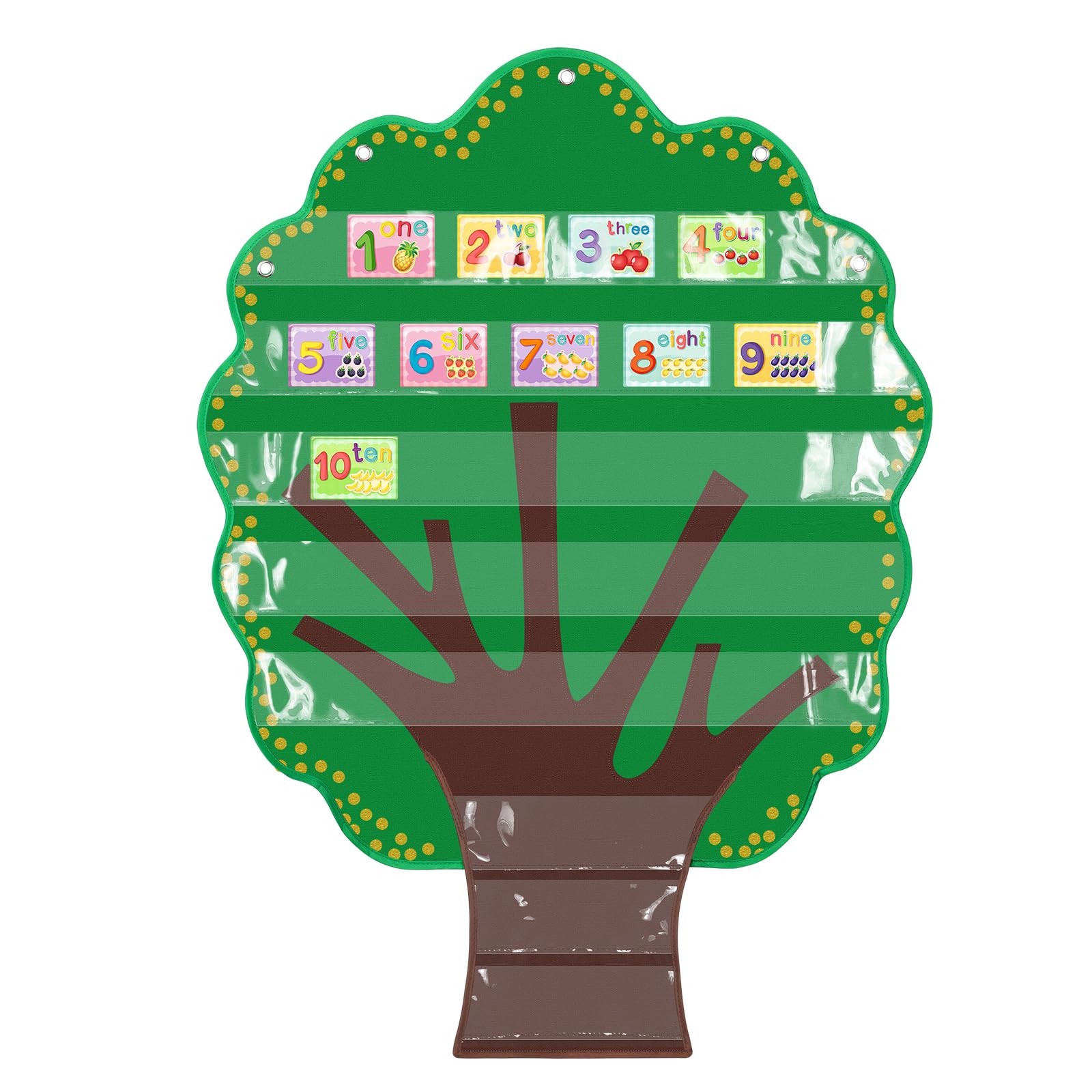 Mua Fuutreo Tree Pocket Chart Over 3 Feet Tall with 8 Large Pockets ...