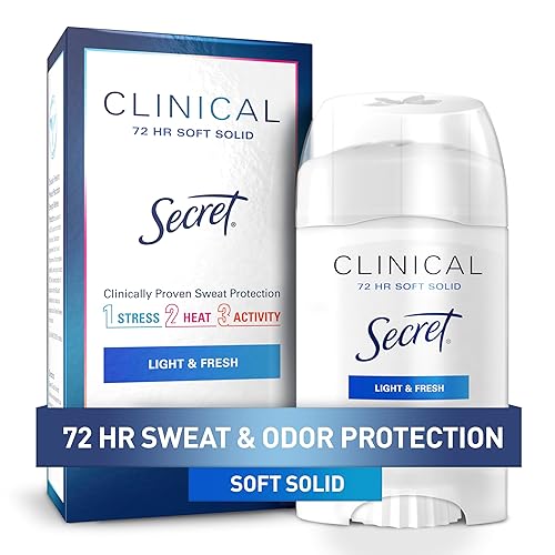 Secret Clinical Strength Antiperspirant Deodorant for Women, 3X Stress ...