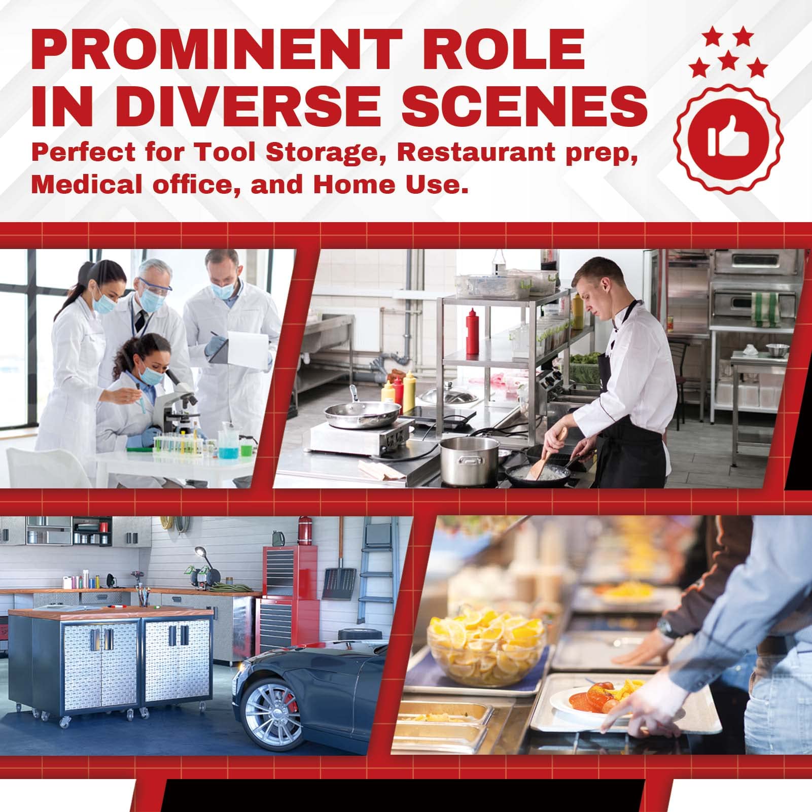 DuraSteel Food Prep Stainless Steel Table - 24 X 12 Inch Metal Table ...