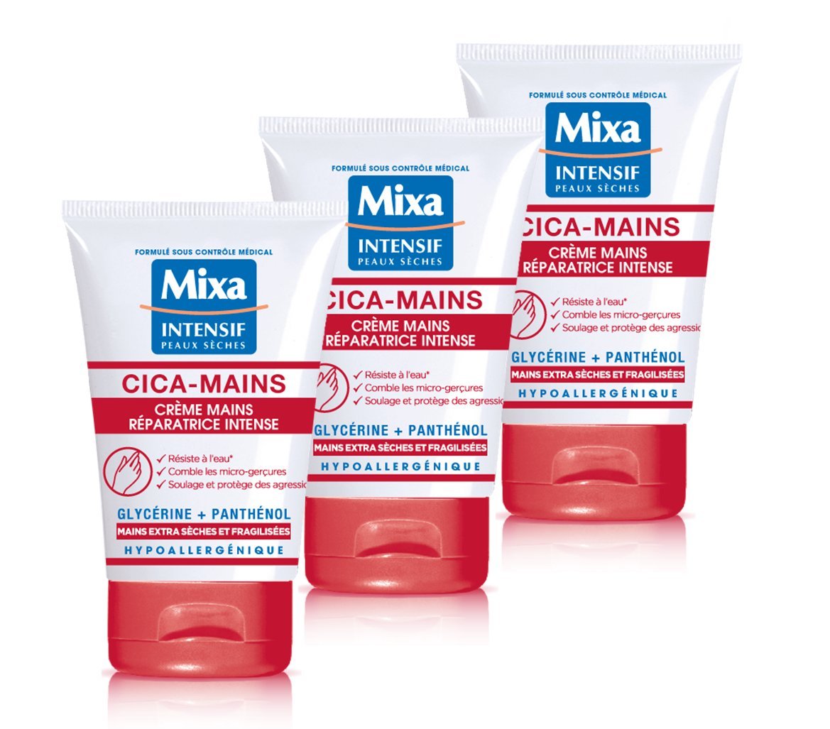 MIXA Cica Intense Handcreme, 3 Stück: Amazon.de: Beauty