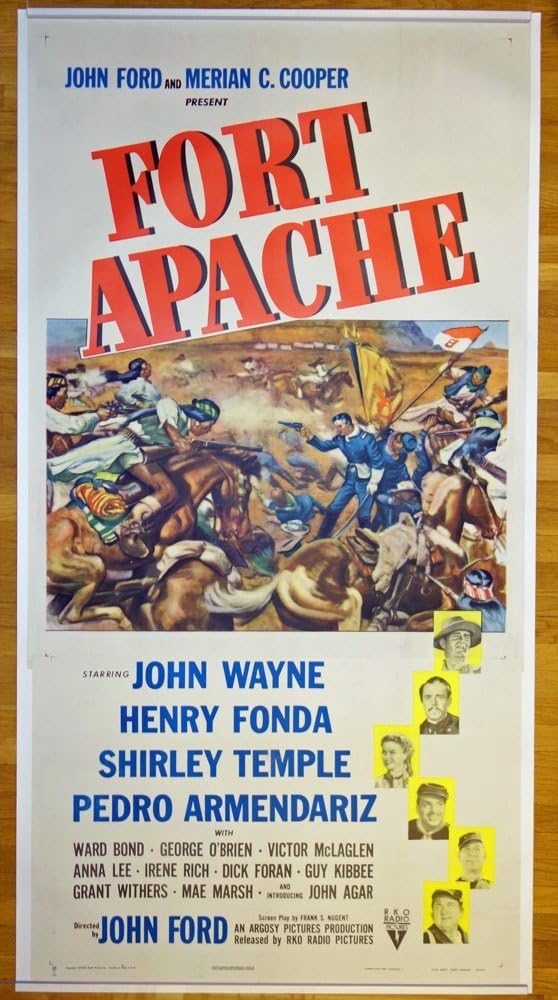 Fort Apache (1948) Original RKO Pictures U.S. Three sheet Movie Poster 41x81 Linen Backed Fine ...