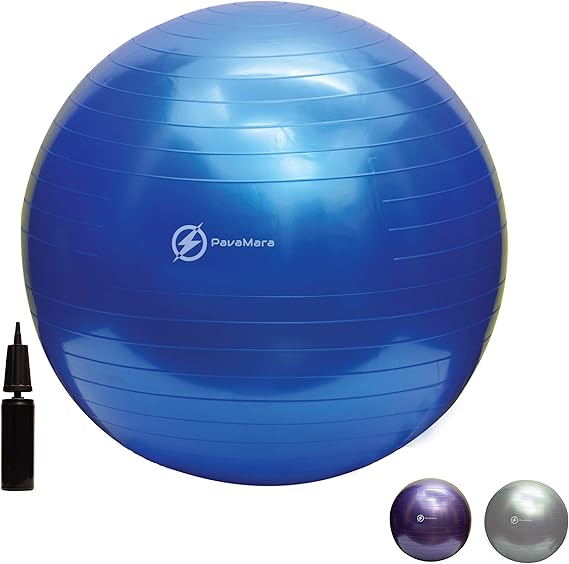 PavaMara Palla Fitness, Palla Pilates-Fitball 55/65/75 cm-Palla da ...