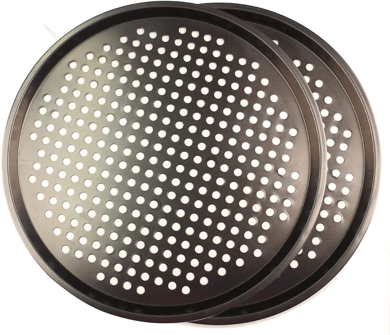 Amazon.com: Pizza Pans with holes 12 inch Perfect Results Premium Non ...