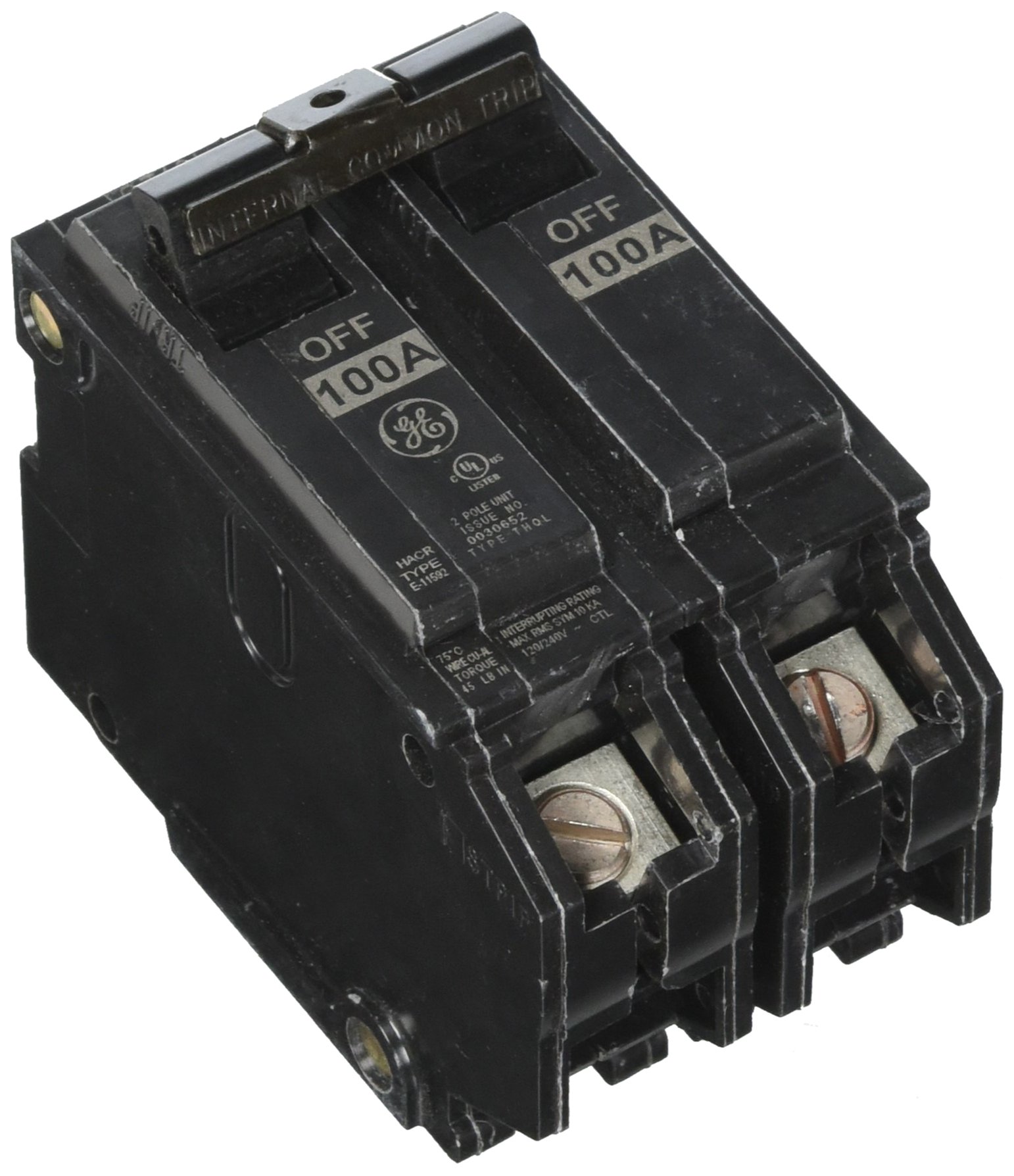 ABB Q-Line THQL21100P Q Line 100A Double-Pole Circuit Breaker • 120/240 ...