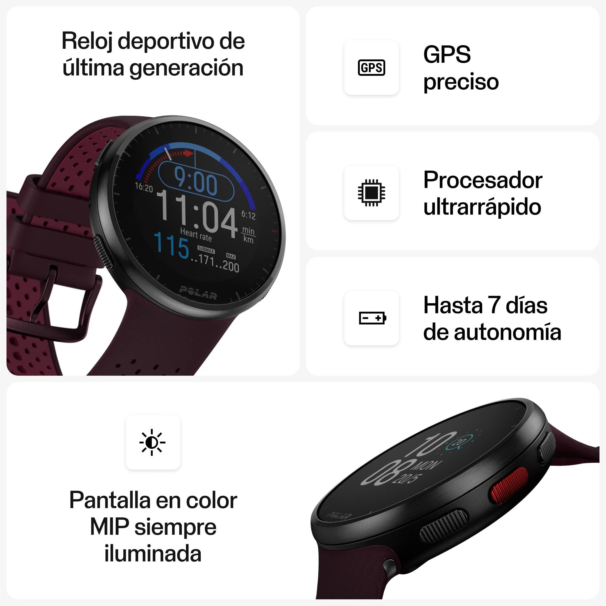 Mua Polar Pacer Pro Advanced Ultra-Light GPS Fitness Tracker Smartwatch ...