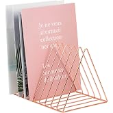 Amazon.com: Rose Gold Wire Magazine Holder/File Folder Desktop Office ...