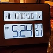 Amazon.com: La Crosse Technology 513-1419BLv4-INT Backlight Atomic Full ...