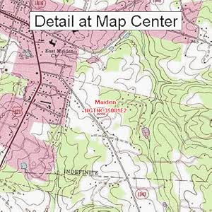 Amazon.com : USGS Topographic Quadrangle Map - Maiden, North Carolina ...