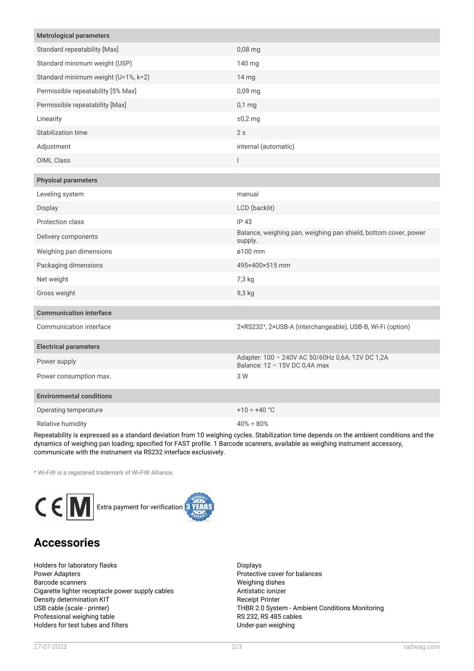 Radwag AS 220.R2 Plus Analytical Balance 220g X 0.1mg on Galleon ...