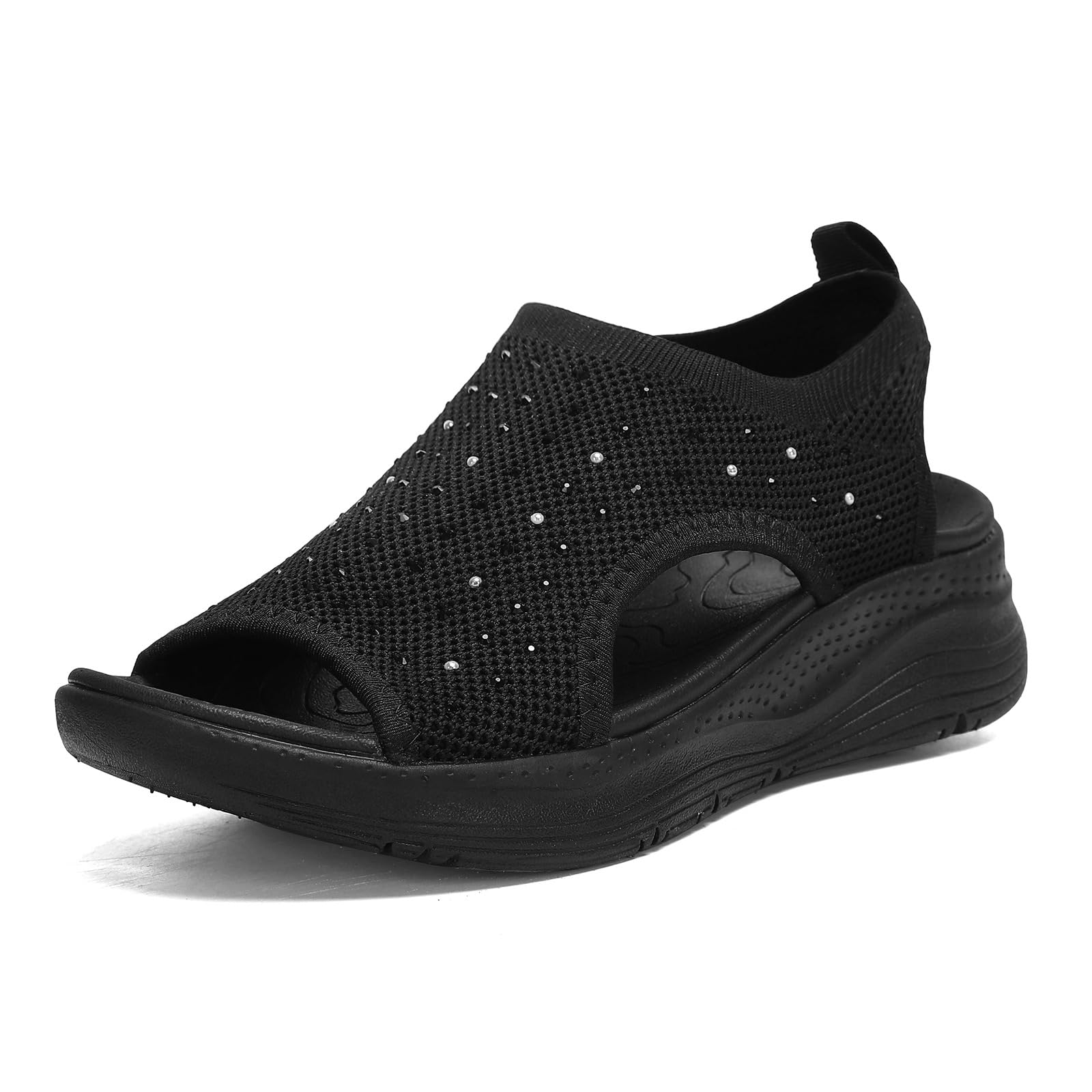YESWIN Women Walking Sandals Arch Support Orthotic Comfortable Plantar ...