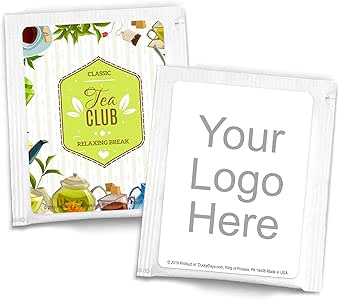 Amazon.com: Promotional Tea Bags, Custom Tea Bags - 30 Quantity - $1.00 ...