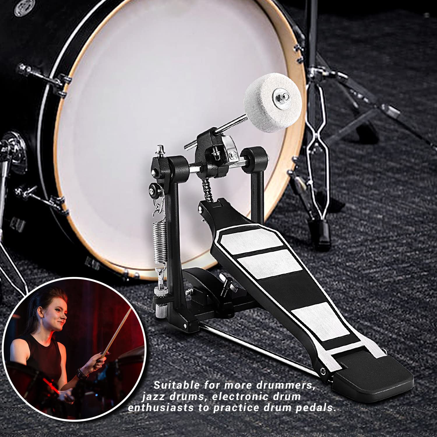 Mua Facmogu Alloy Bass Drum Pedal, Single Bass Drum Pedal Come with ...