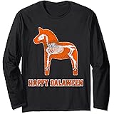 Amazon.com: Swedish Halloween Happy Dalaween Scary Dala Horse Skeleton ...
