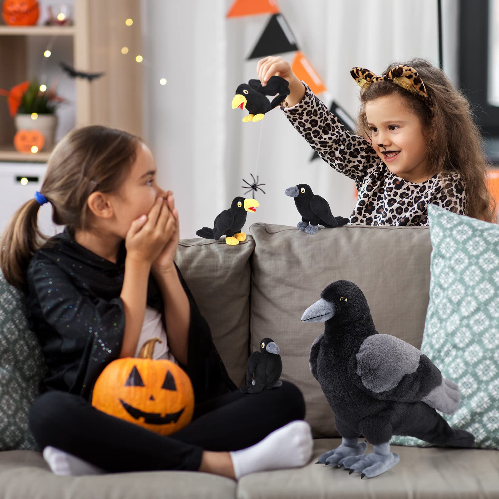 Mua HyDren 5 Pcs Plush Crow Stuffed Animal Black Bird Plush Toys 14 ...