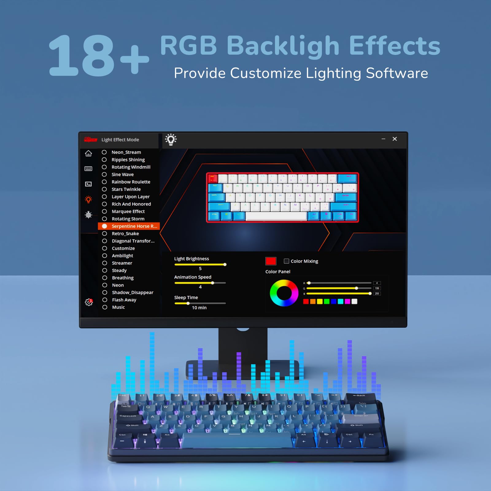 Mua RK ROYAL KLUDGE RK61 Plus Mechanical Keyboard, 60% RGB Gaming ...