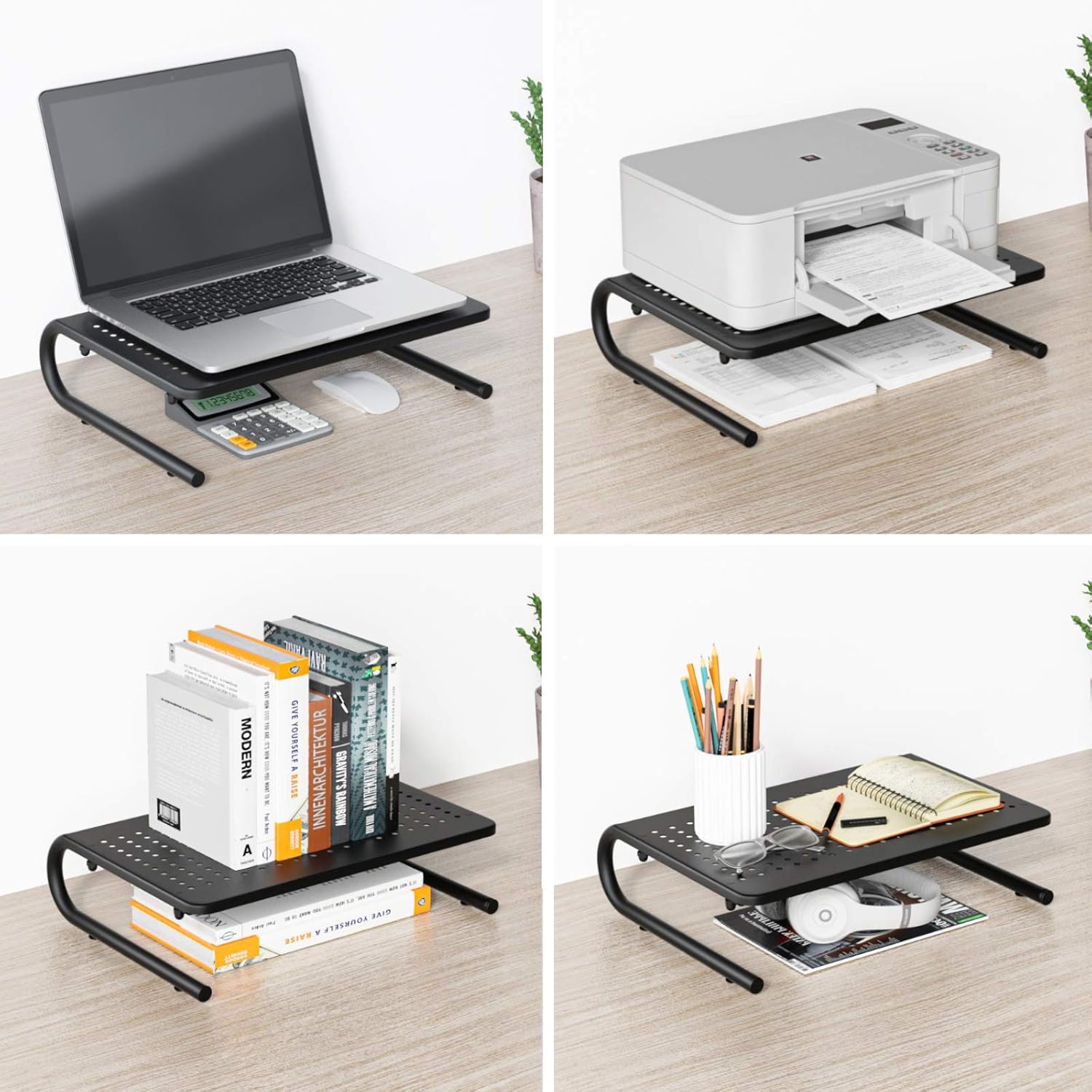 HUANUO Monitor Stand with Vented Metal Platform for Monitor, Laptop ...