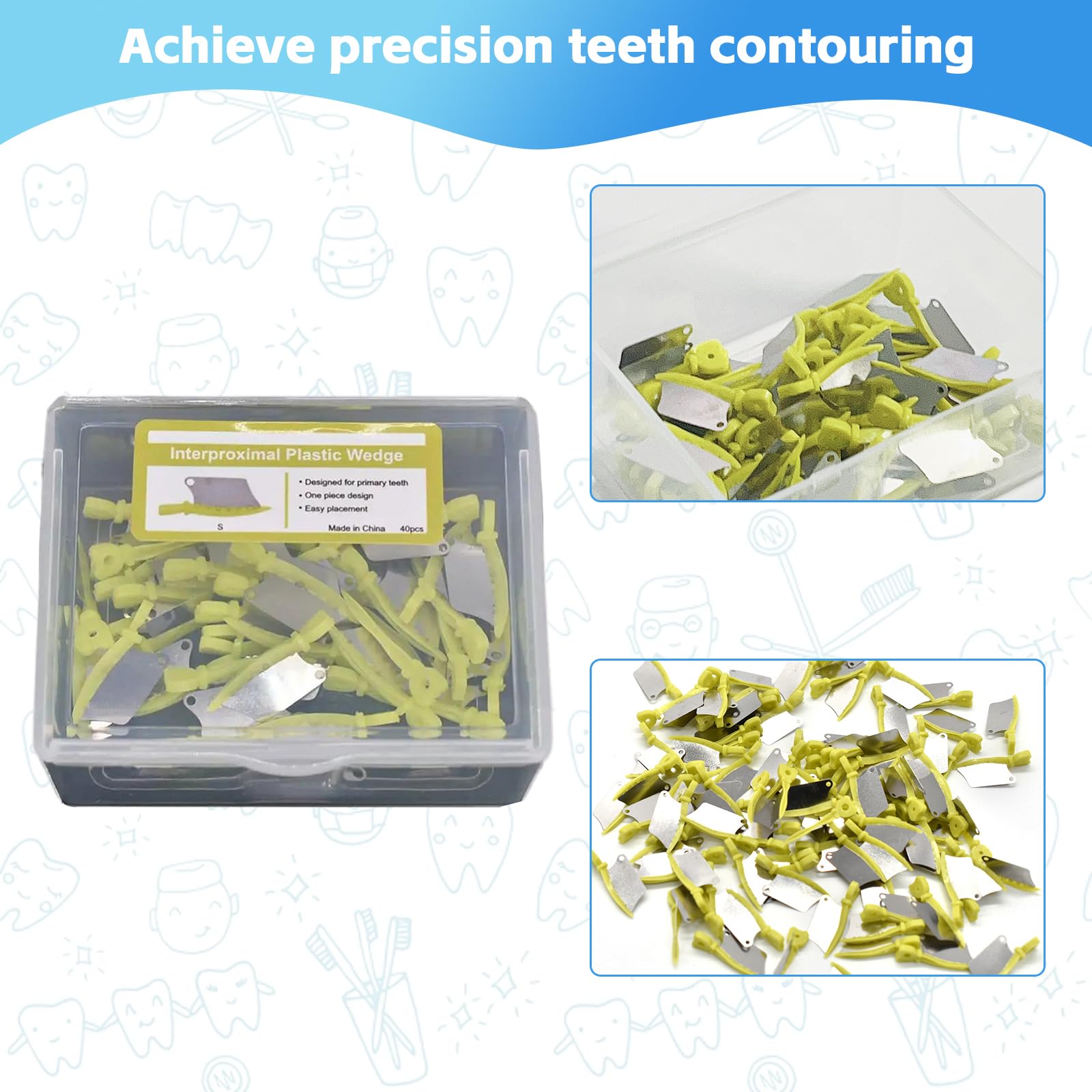 Mua 50 Pack Dental Sectional Matrix Wedges - Teeth Restoration ...