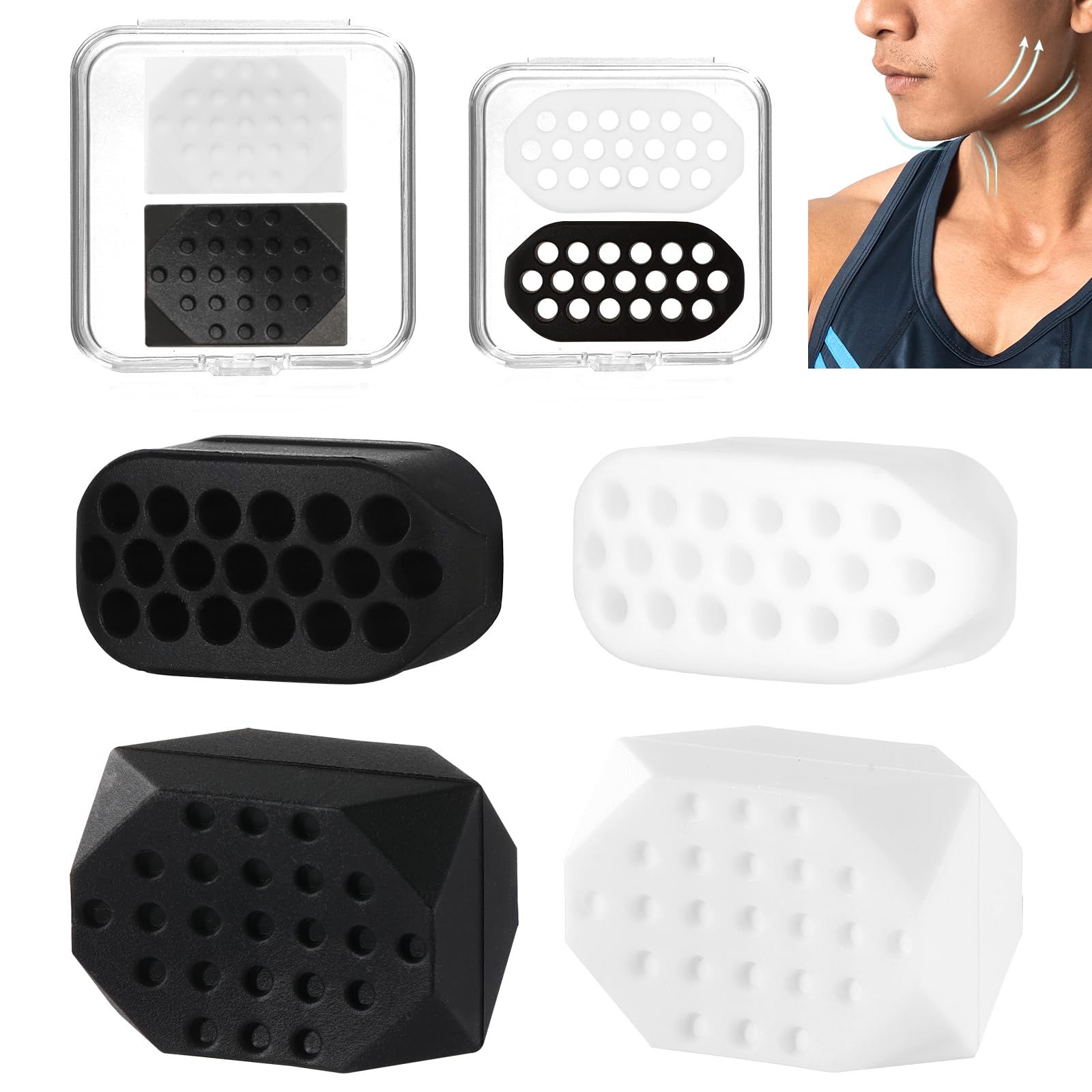 Mua PAFUWEI Jaw Exerciser for Men Women, 4 Resistance Levels Jawline ...