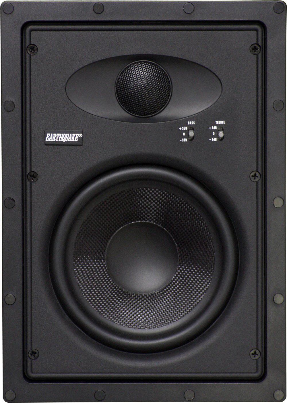 Earthquake Sound EWS600 Edgeless Series In-Wall Speakers (Black, Pair ...