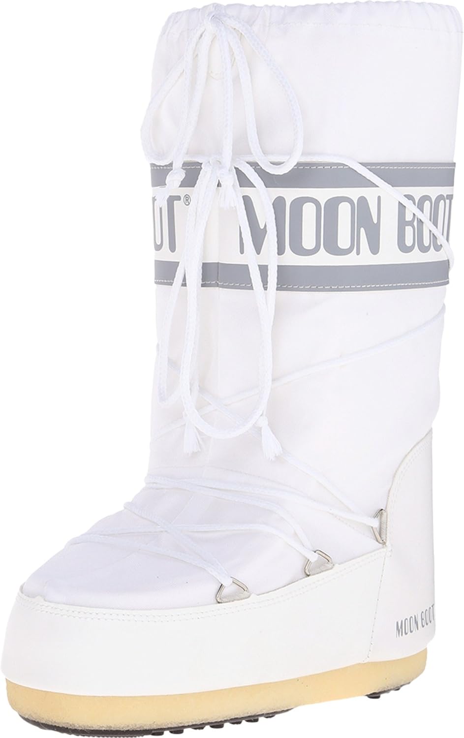 Amazon.com | Moon Boot Nylon White 39-41 (US Men's 7-8.5, US Women's 8 ...