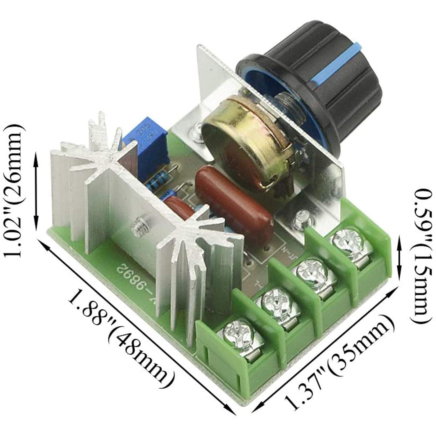 Mua AC 50-220V 2000W 25A Motor Speed Controller SCR High-power ...