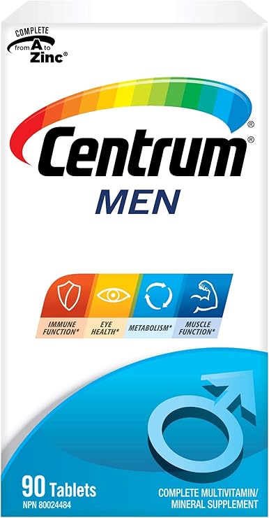 Centrum Men (90 Count) Multivitamin/Multimineral Supplement Tablet ...