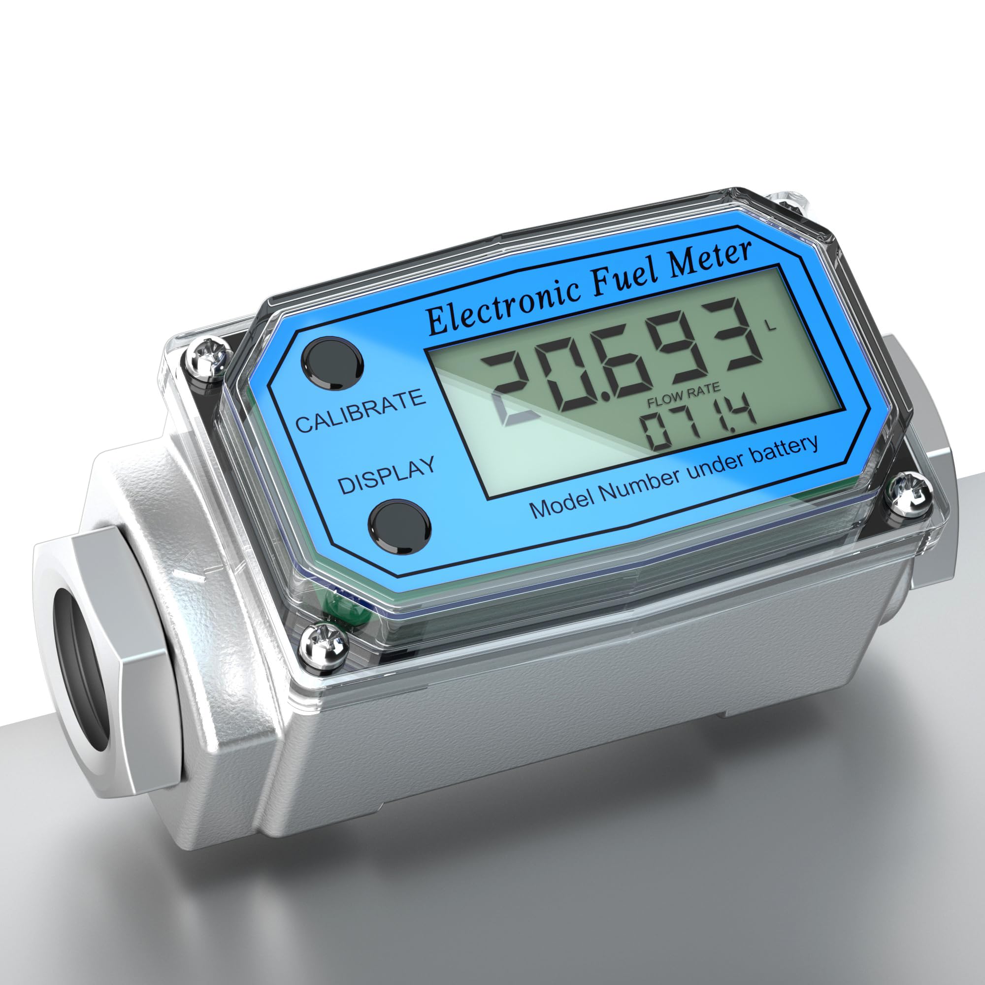 Turbine Flow Meter, Electronic Oil Flowmeter, Kerosene Gas Methanol Diesel Fuel Flow Digital ...