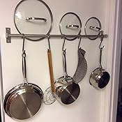 Amazon.com: Fasthomegoods Stainless Steel Gourmet Kitchen Wall Rail ...