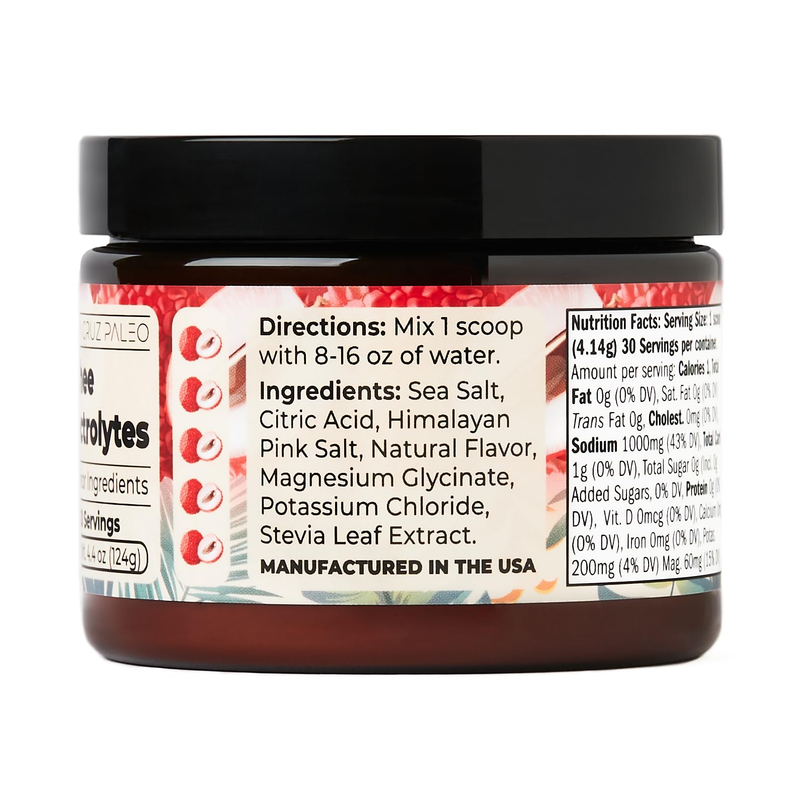 Mua Santa Cruz Paleo Real Salt Electrolytes Powder, Lychee, Made with ...