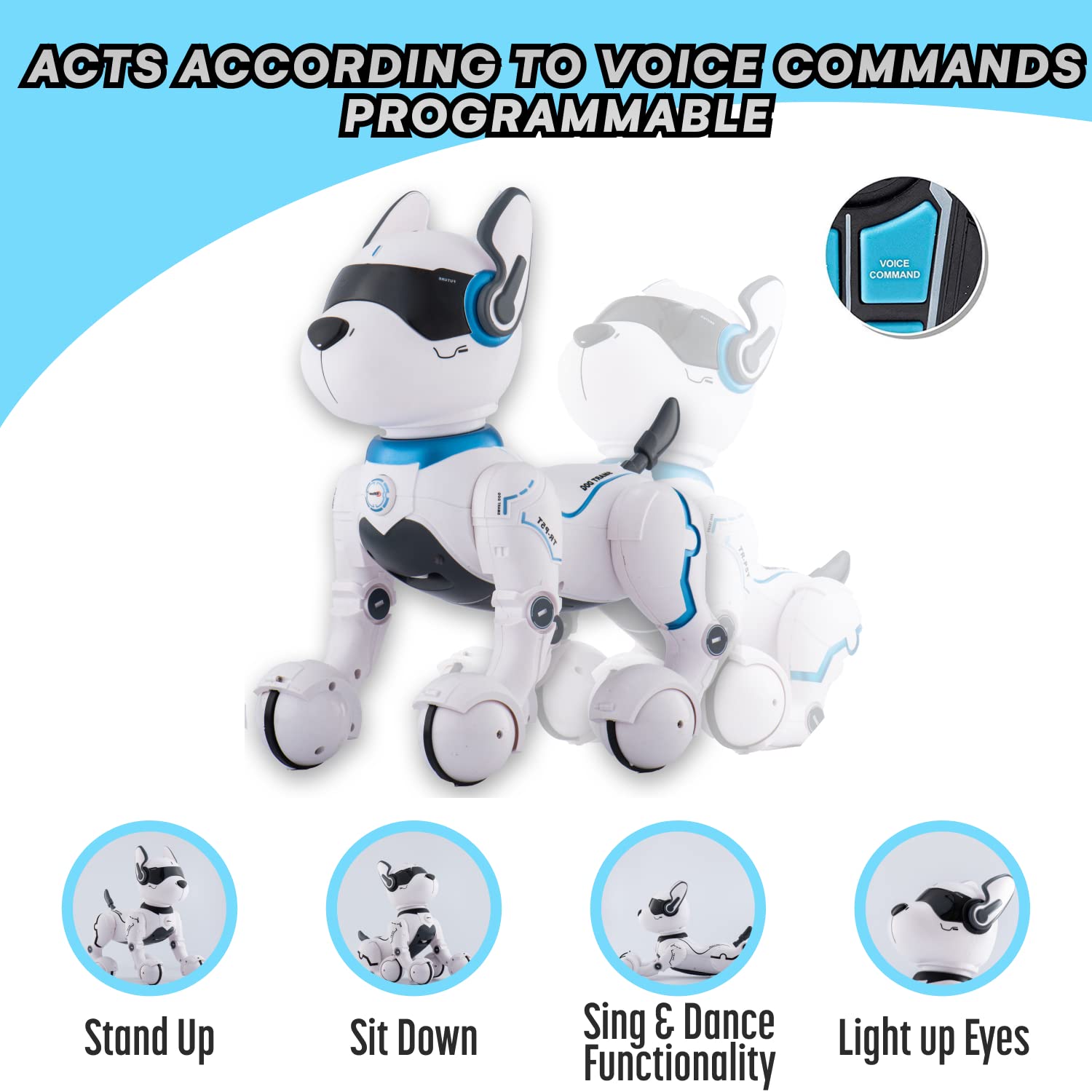 Mua Top Race Programmable Robotic Dog Toy - Remote Control Pet with ...