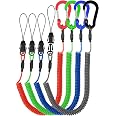 Amazon.com: Quick Release Coiled Lanyards Assorted 4pcs and Ring Type ...