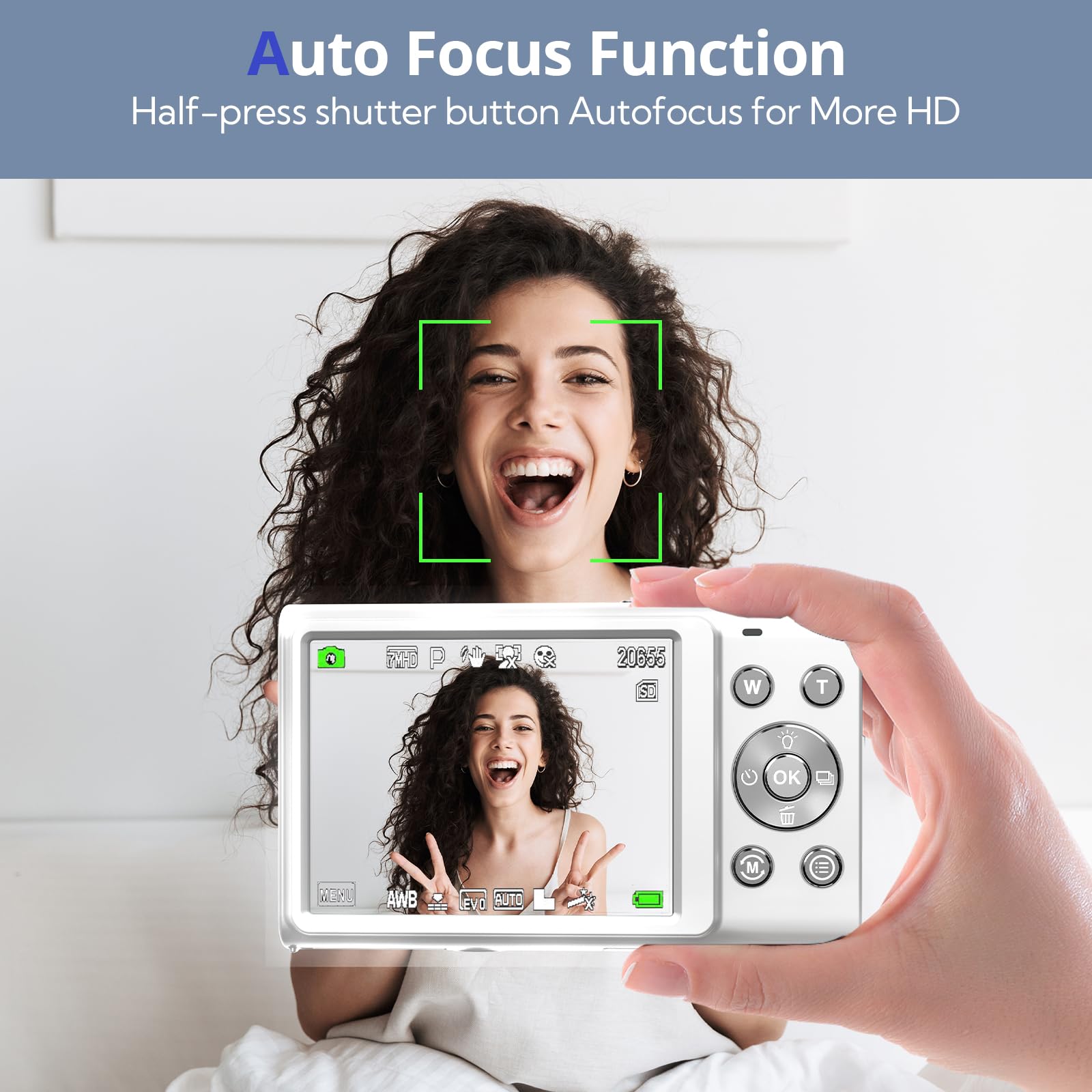 Mua Digital Camera 4K Auto Focus Vlogging Camera 48MP 16X Digital Zoom ...