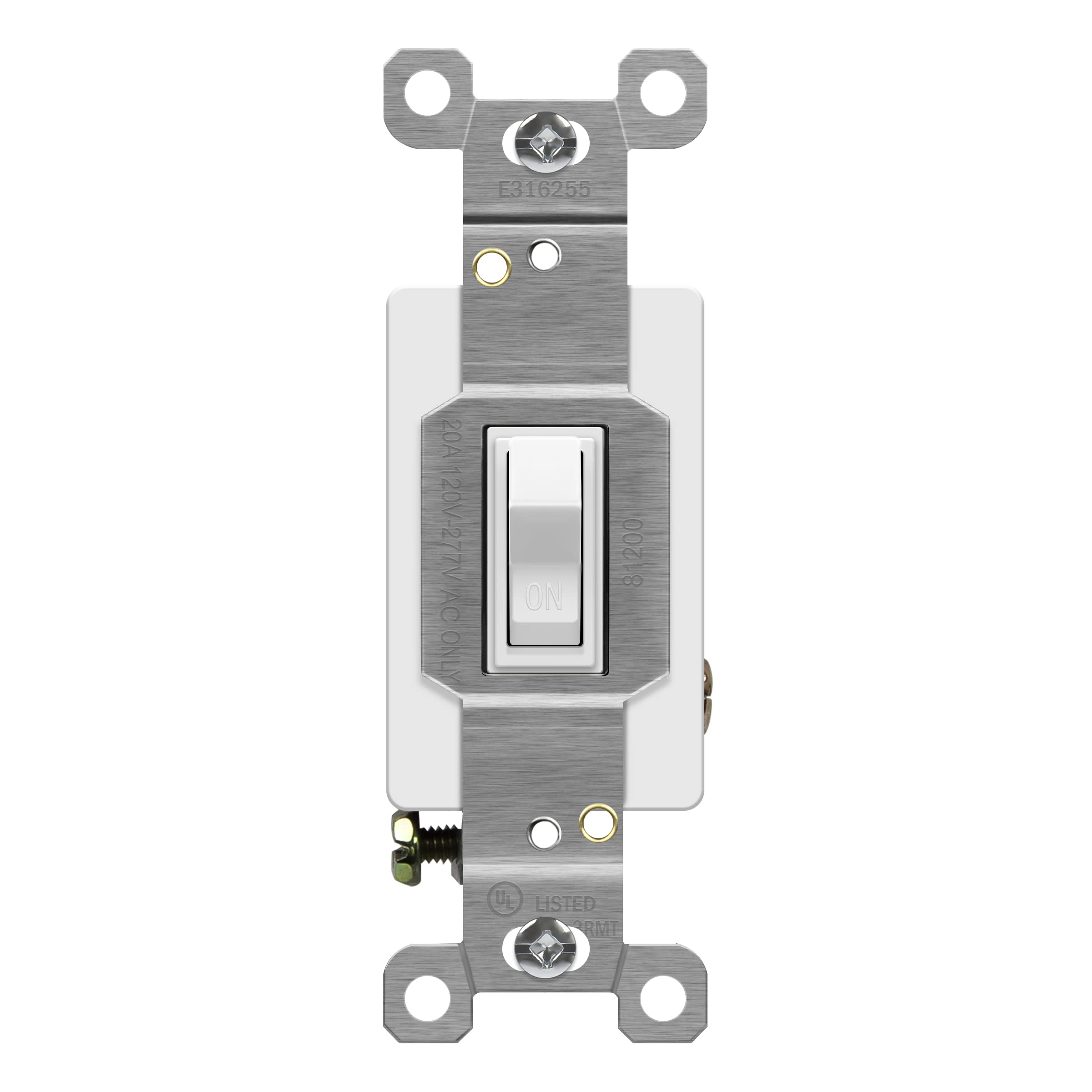 Mua ENERLITES 20 Amp Toggle Light Switch, Single Pole, 20A 120-277V ...