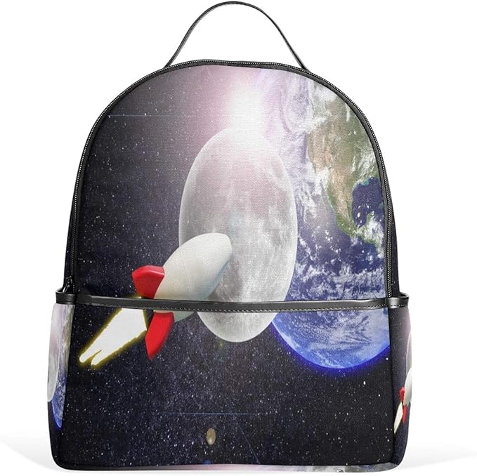 Space Rocket School Backpack Book Bag for Boys Girls and Kids: Amazon ...