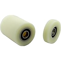 4 pcs 2 inch Nylon Roller Wheel With Bearings, CNC Guiding Wheel Flat ...