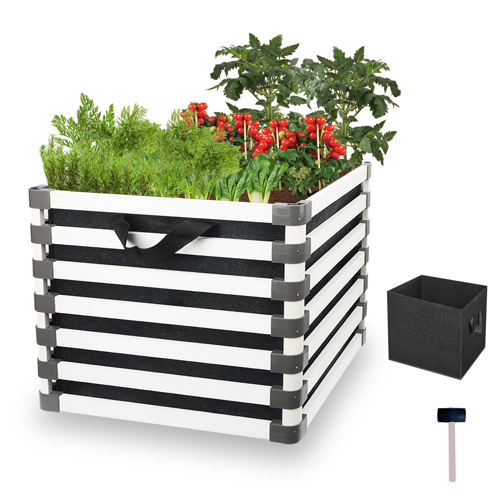 Raised Garden Bed Planters Box Outdoor Planter Box Kit with Plant Grow ...