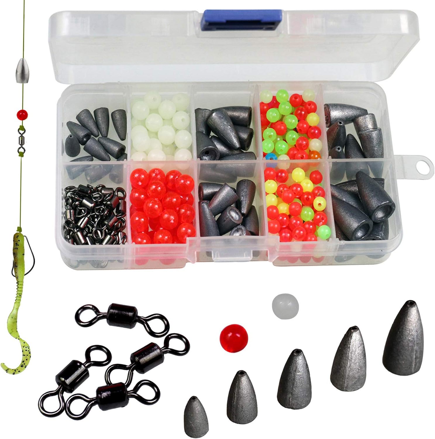 THKFISH Carolina Rig Texas Rig Bass Fishing Bullet Weights for Fishing ...