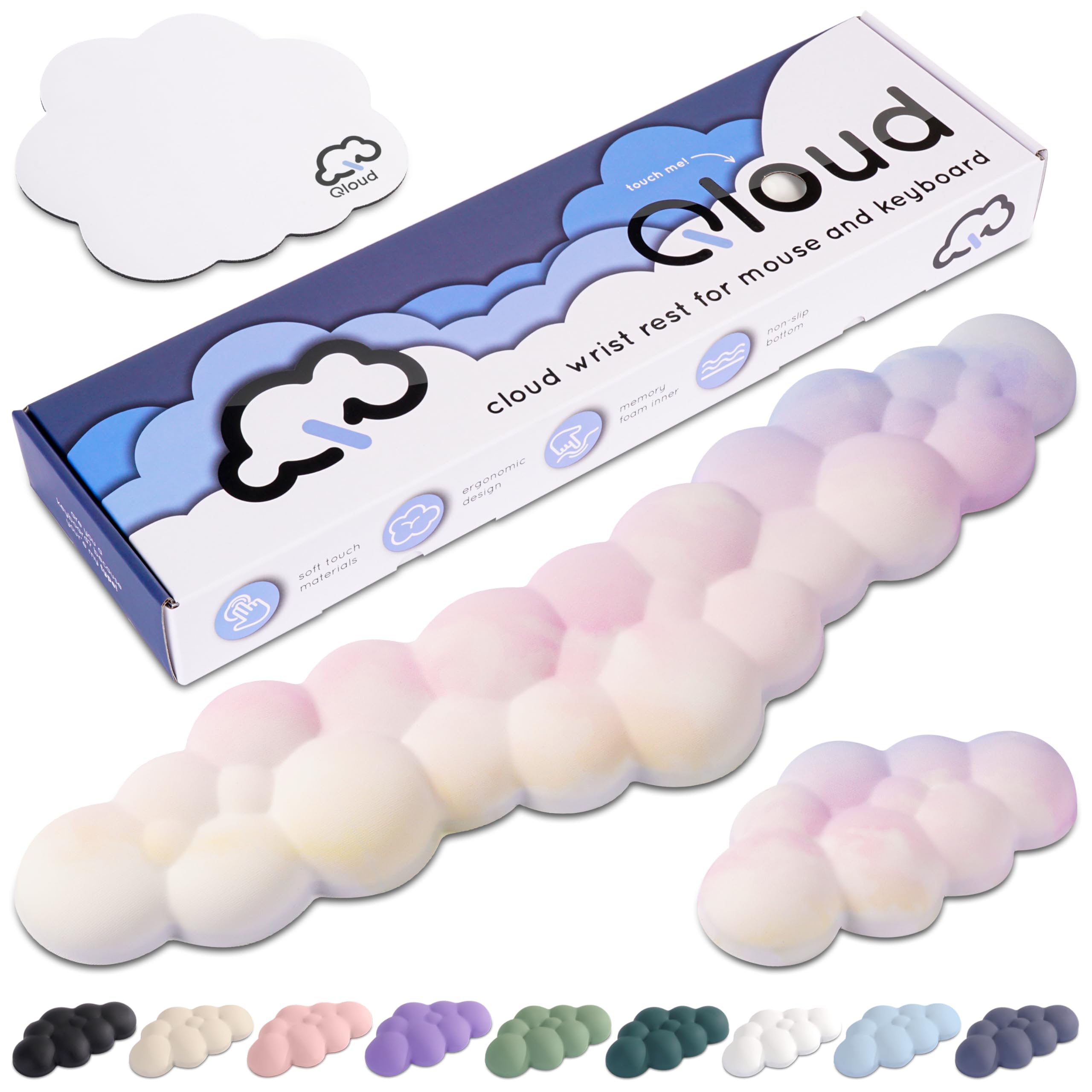 Create-ables Qloud Cloud Wrist Rest Keyboard Wrist Rest for Computer ...