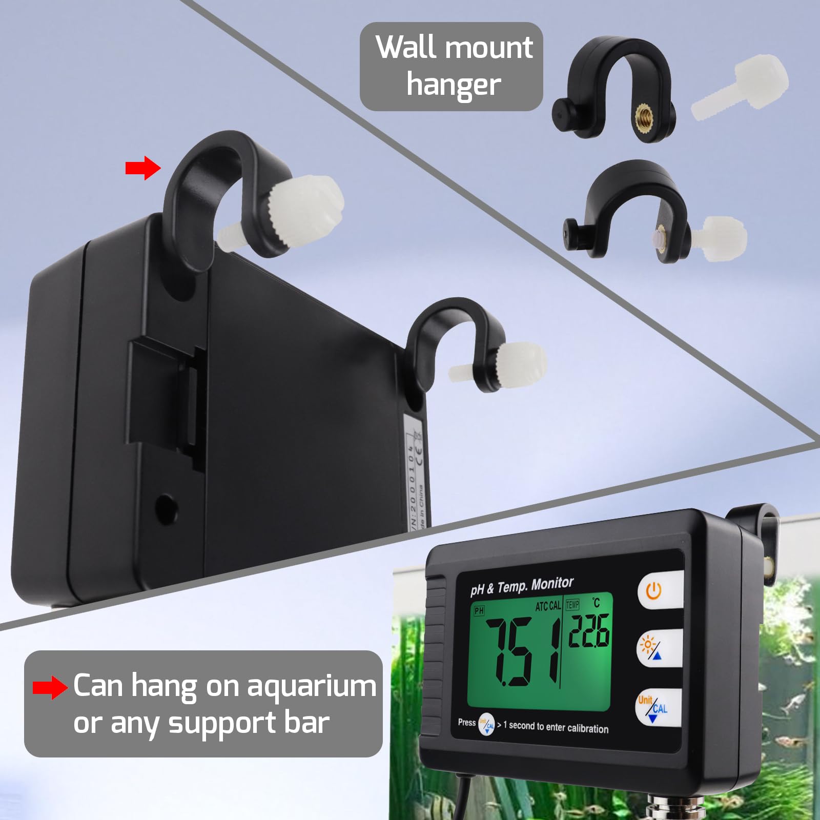 Mua Gain Express 2 in 1 Digital PH and Temperature Monitor, PH Meter ...