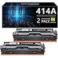 Amazon.com: 414A Black Toner Cartridge 2 Pack (with Chip) Compatible with 414A 414X Toner ...