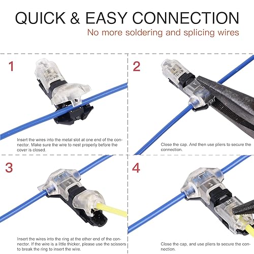 Low Voltage Wire Tap Connectors Brightfour T Tap Wire Connectors For