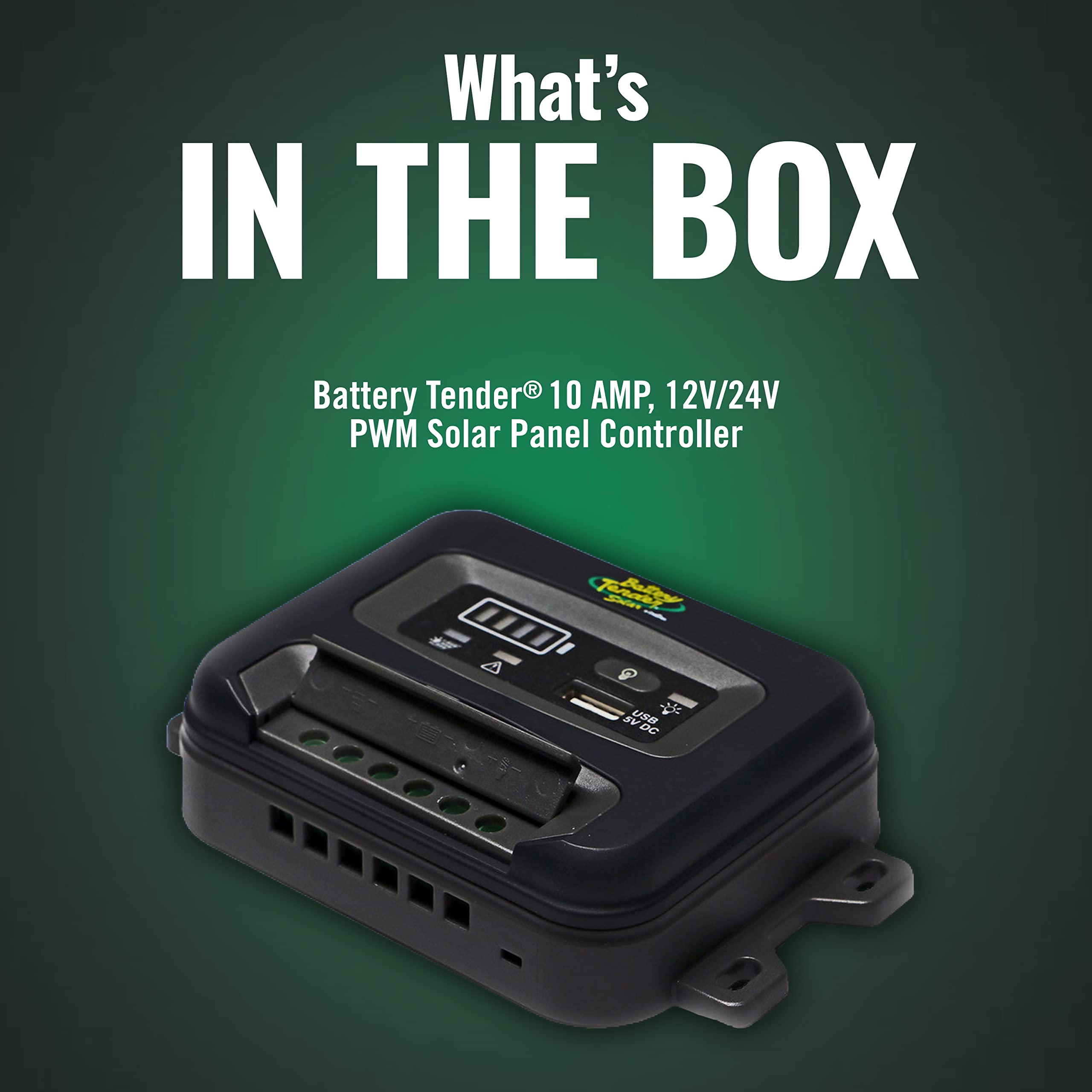 Mua Battery Tender 10 AMP Solar Panel Controller - 12V / 24V PWM - LED ...