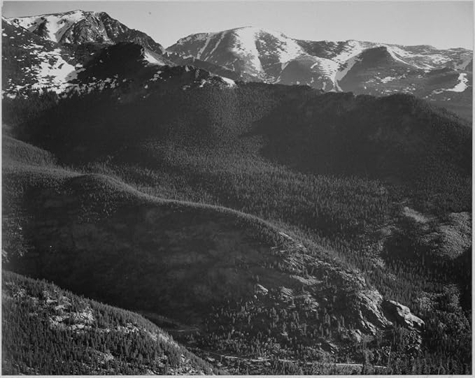 Amazon.com: Ansel Adams Poster - Rocky Mountain National Park Colorado ...